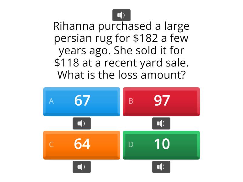 Profit and Loss - Quiz