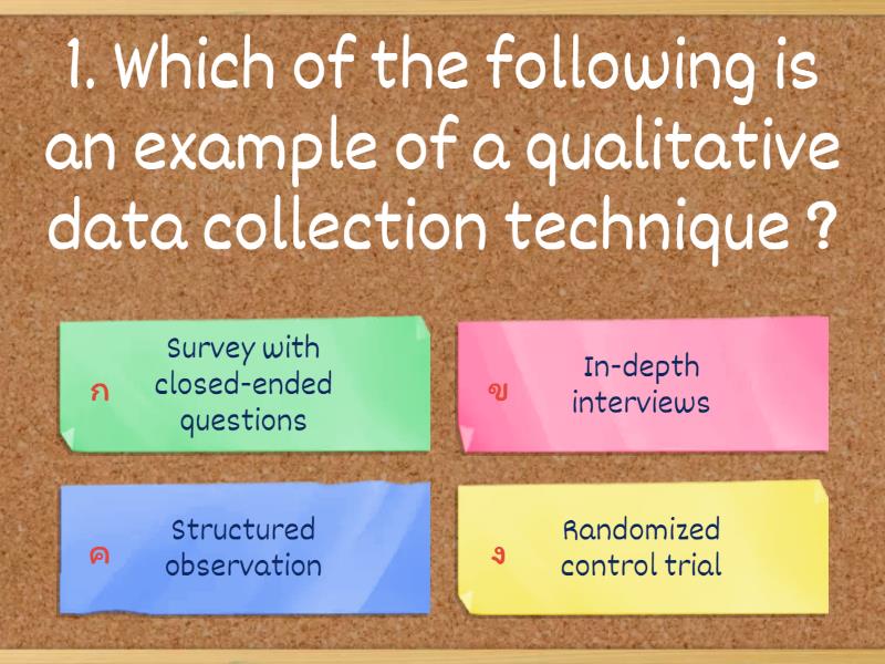Data Collection Techniques - Quiz