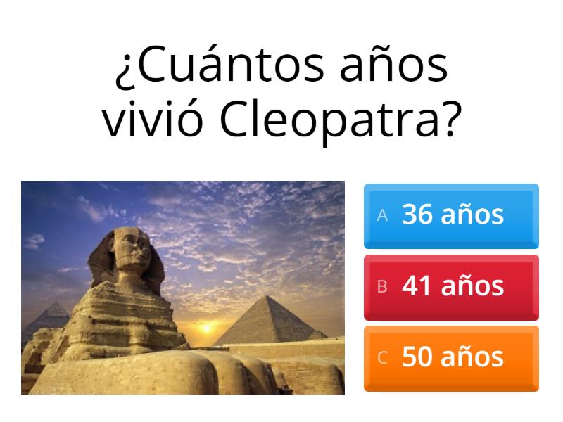 Cleopatra - Quiz
