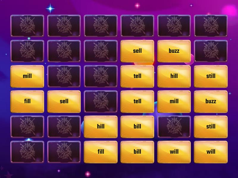 SPIRE LEVEL 2 Lesson 1 Floss Rule matching game - Matching pairs