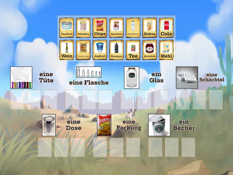 Verpackungen - Sortieren - Group sort