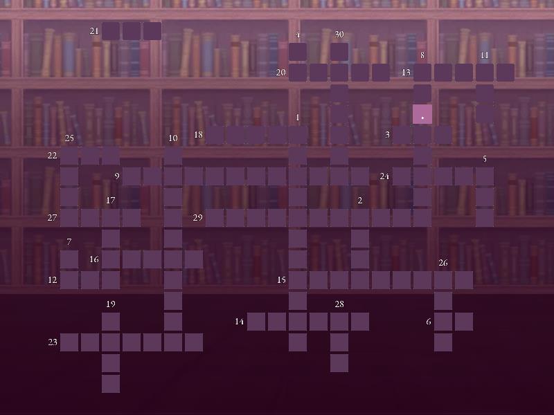 Impossible jigsaw - Crossword