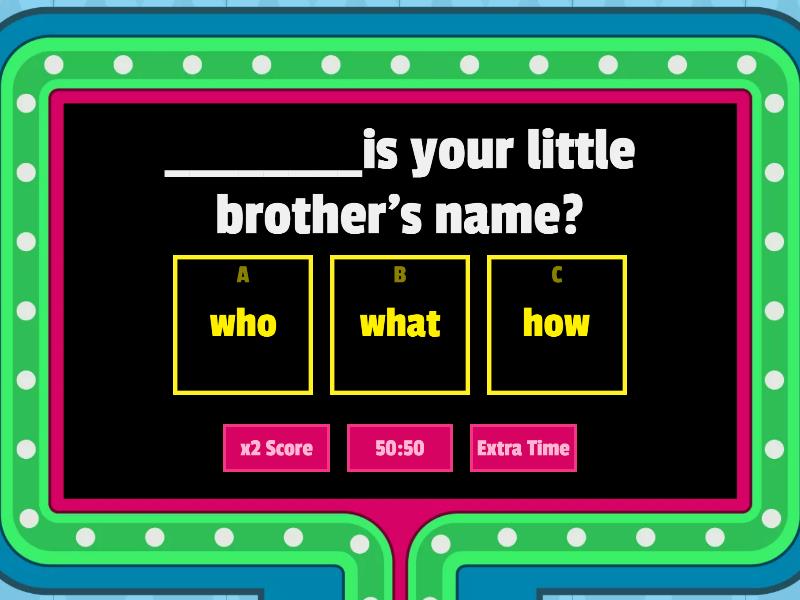 Spotlight 4 Questions - Gameshow quiz