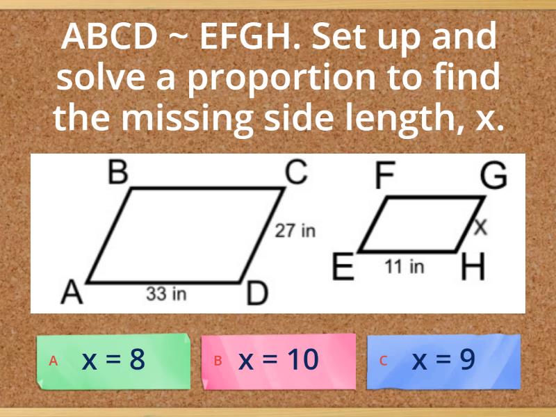 Dilation & Similarity Review - Quiz