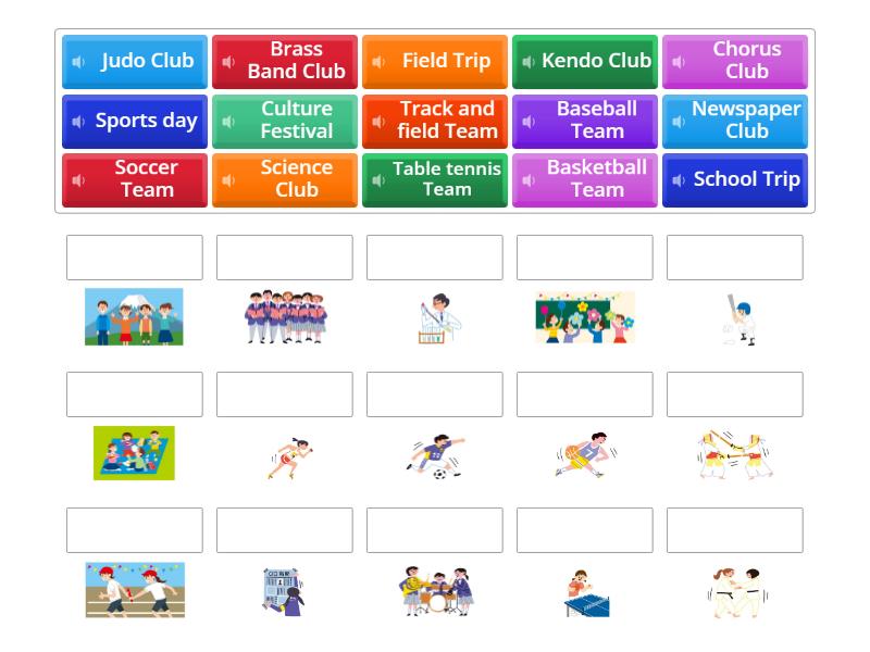 Junior High School Life - Match up
