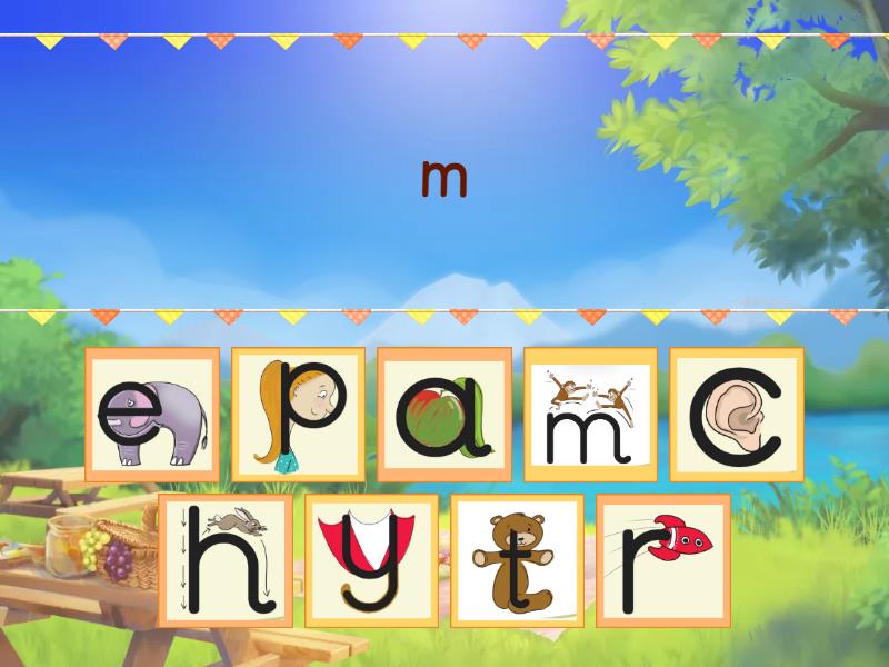 Tric a Chlic Melyn Llythrennau - Find the match