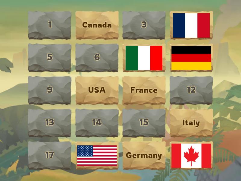 Country Flags - Matching pairs