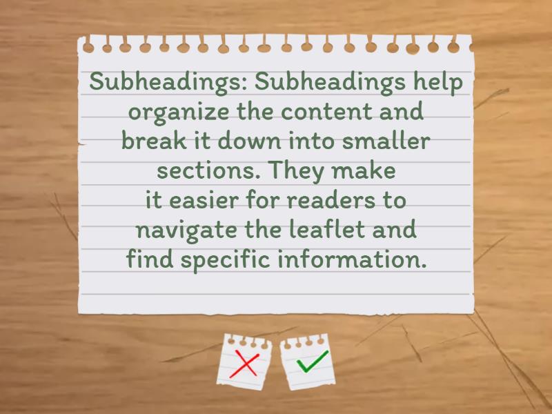 How to create a leaflet - writing - Flash cards