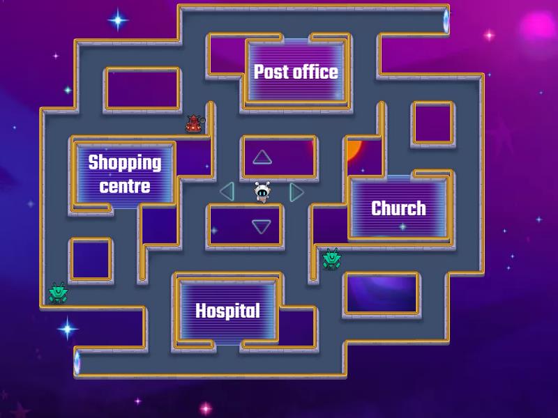 Places in a town kl 4 Maze - Maze chase