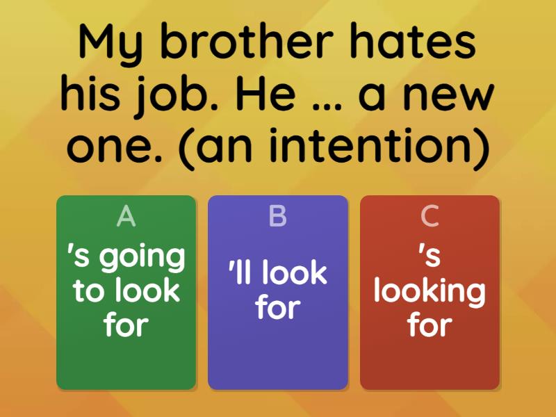 EF inter 1B future forms - Quiz