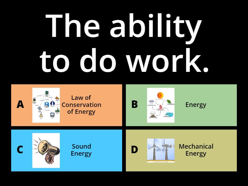 Types of Energy - Moving or Still? - Quiz