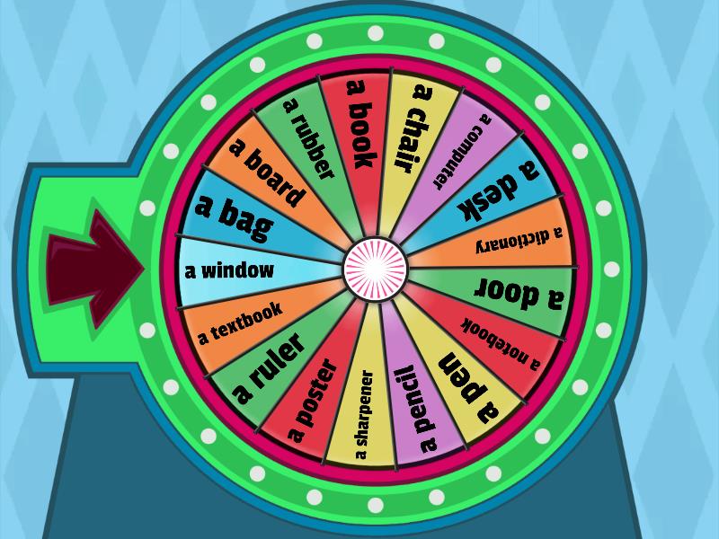Classroom vocabulary A1 - Spin the wheel