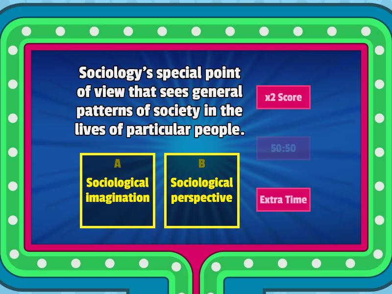 Sociology quiz - Concurso de preguntas