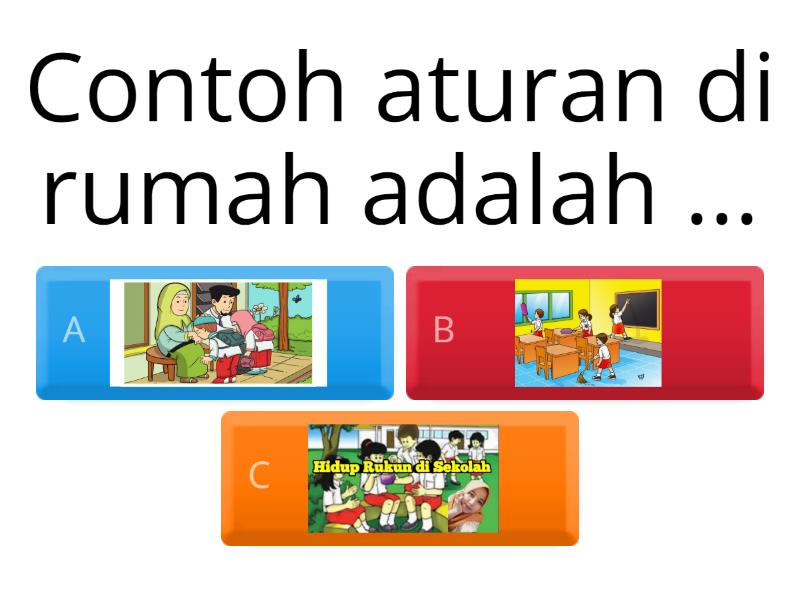 Aturan di rumah dan di sekolah - Quiz