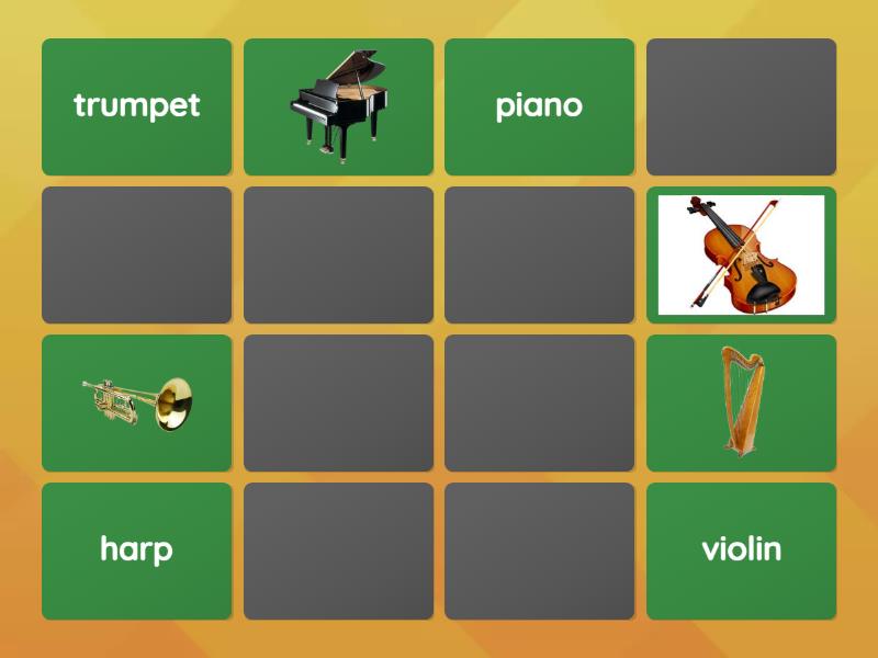musical instruments - Matching pairs