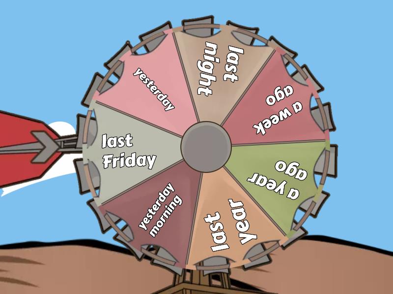 Past simple wheel - Random wheel