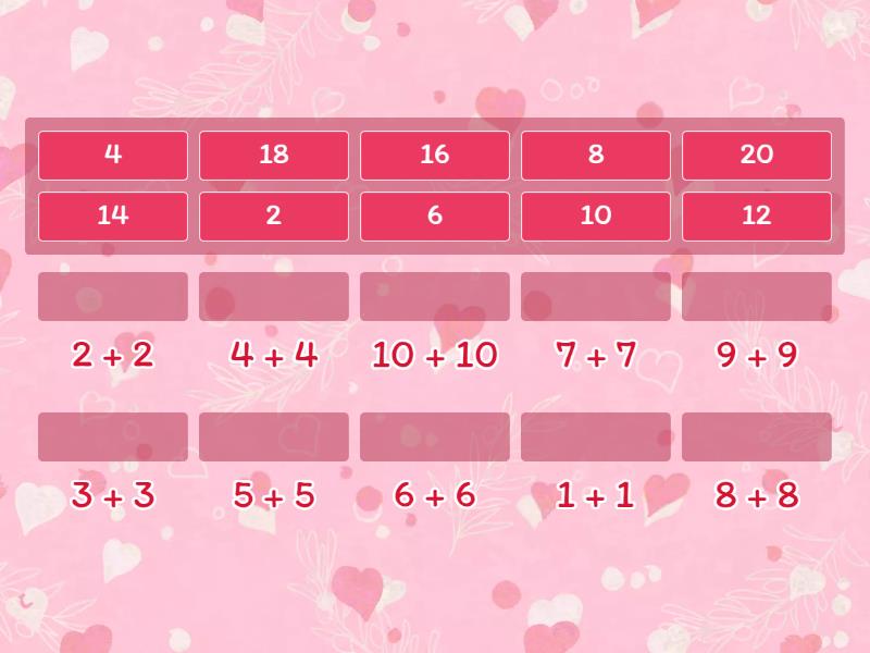 Doubles Facts - Match up