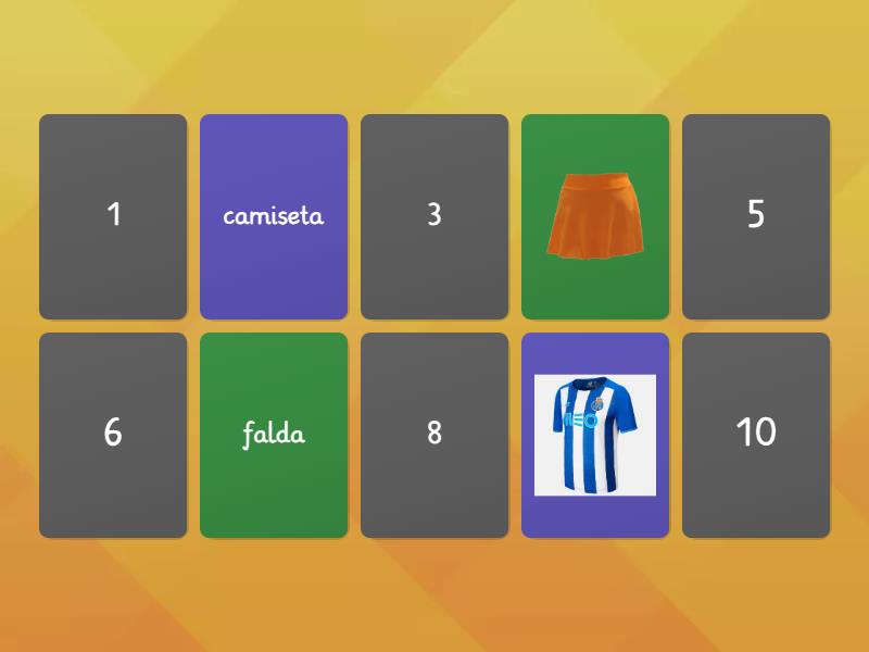 Juego de las ropas - Parejas