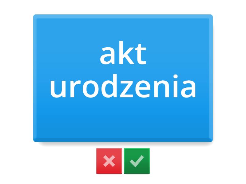 urząd II - Alias (B1) - Flash cards