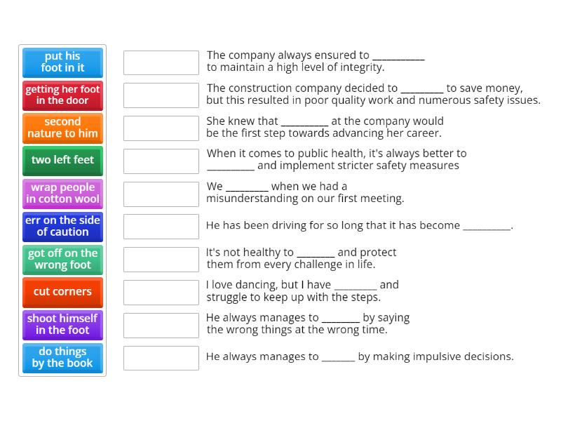 B2.5 Unit 2 - Match up