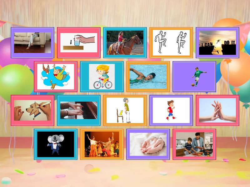 CAN BASIC VERBS - Flip tiles