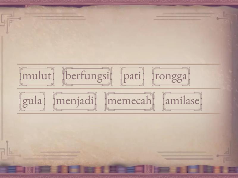 Enzim yang berperan pada Sistem Pencernaan - Unjumble