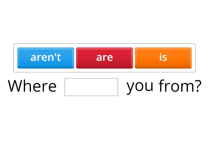 Present simple - non action. am - is - are / am not - isn't - aren't ...