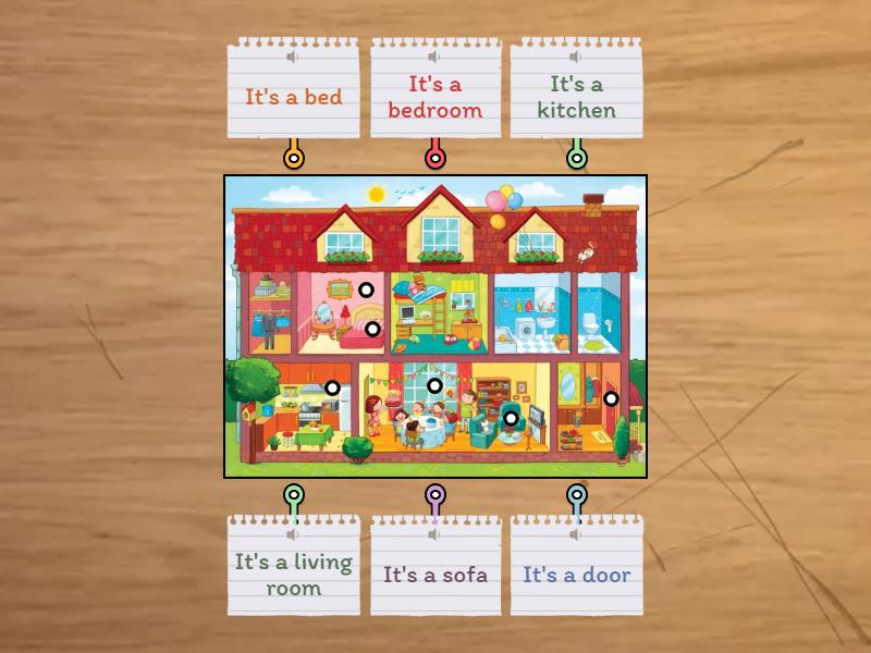 Kids box starter Unit 5 My house - Labelled diagram