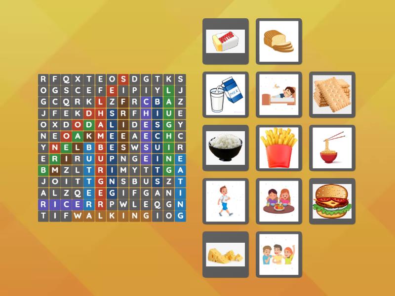 Find a right word - Wordsearch