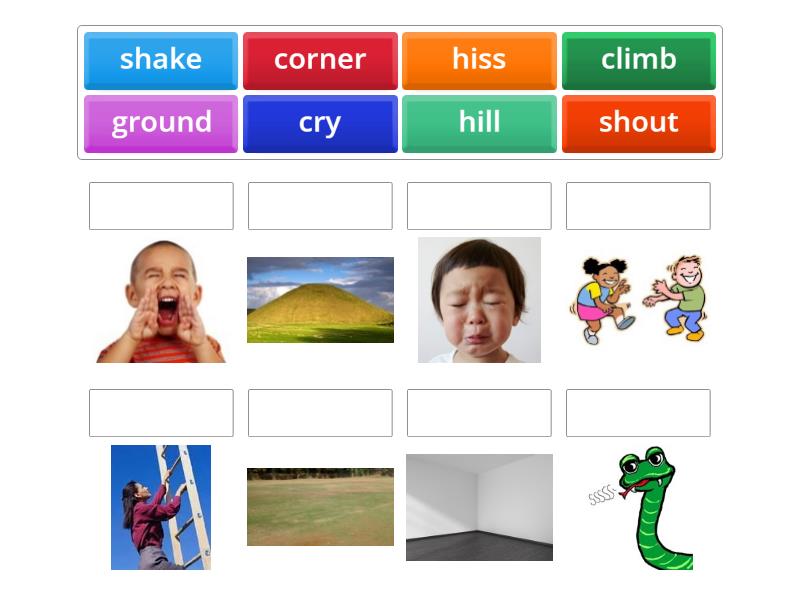 I Want My Mum! Vocabulary Activity - Match up