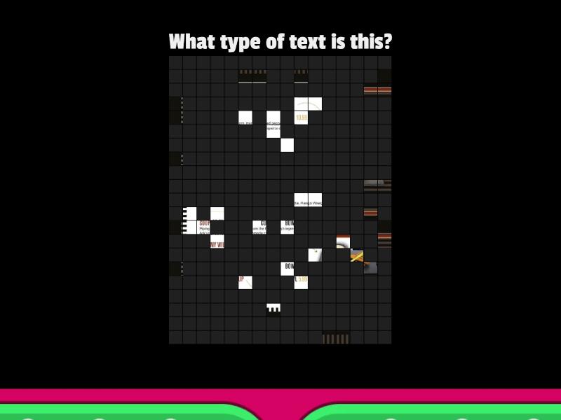 CLP FS Text Types images - Image quiz