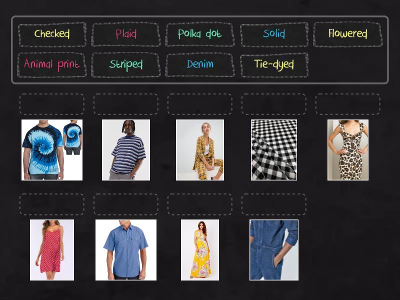 Clothes PATTERNS - Match up