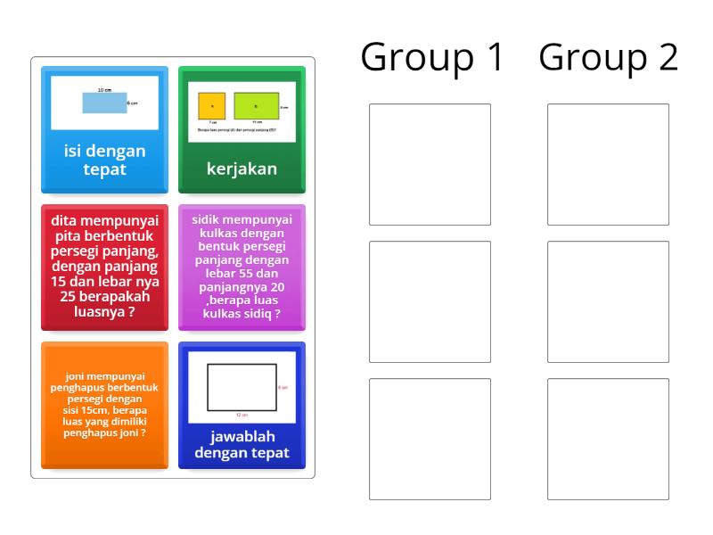 matematikakelas 4 - Group sort