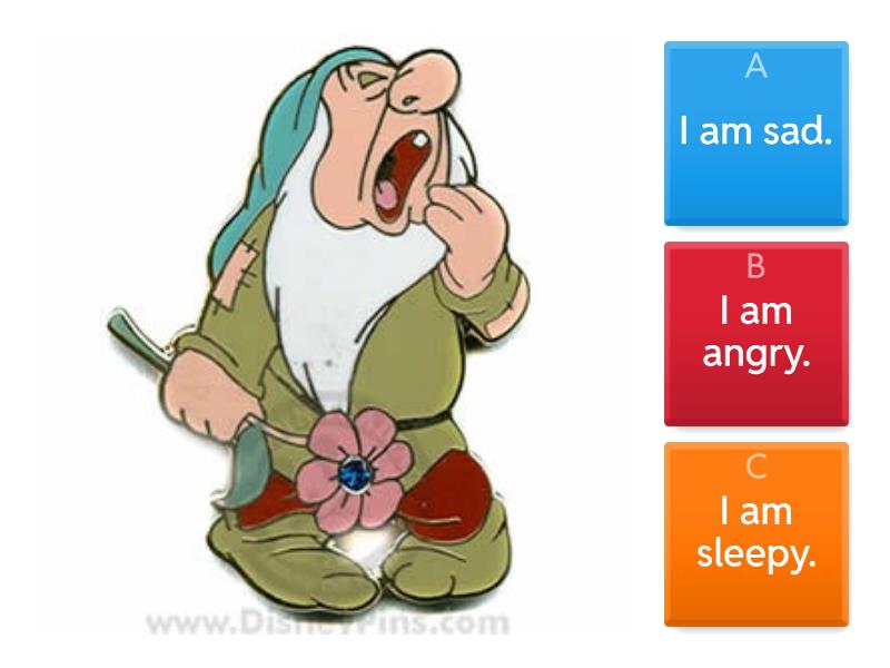 angry/sleepy/ happy/sad/hungry - Quiz