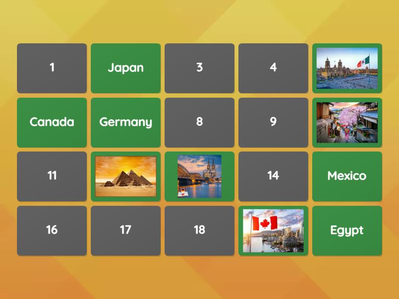 Quiz - Matching pairs