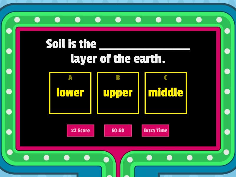 Science Soils Game Show - Gameshow quiz