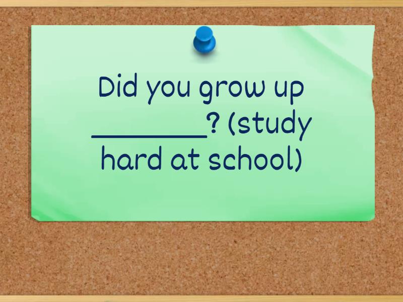 Verb patterns - Flash cards