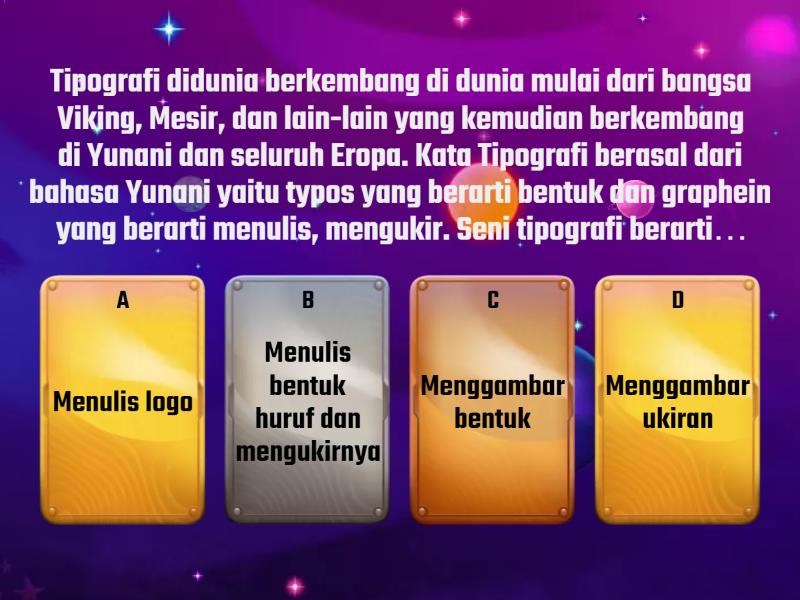 SUMATIF TIPOGRAFI DAN LOGO - Quiz