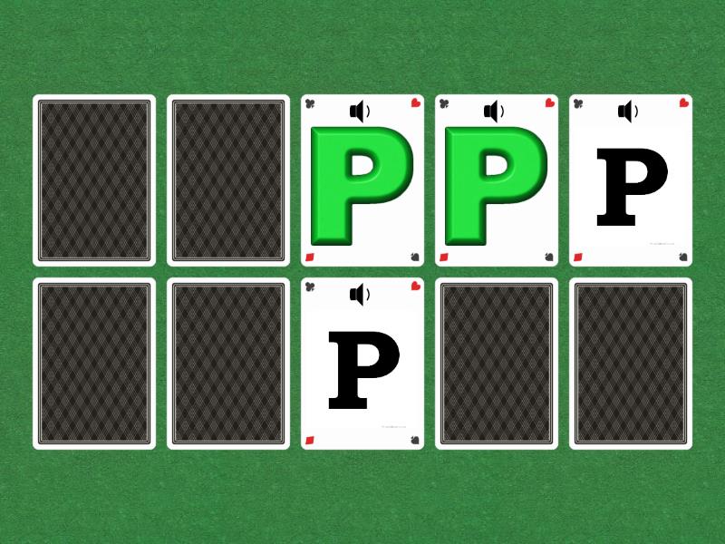 Phonic P - Matching pairs
