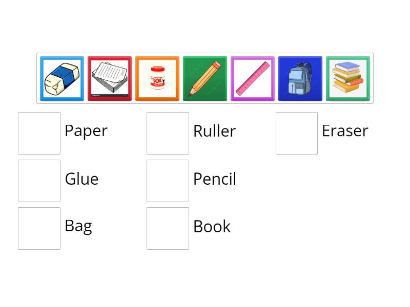 School Supplies - Match up