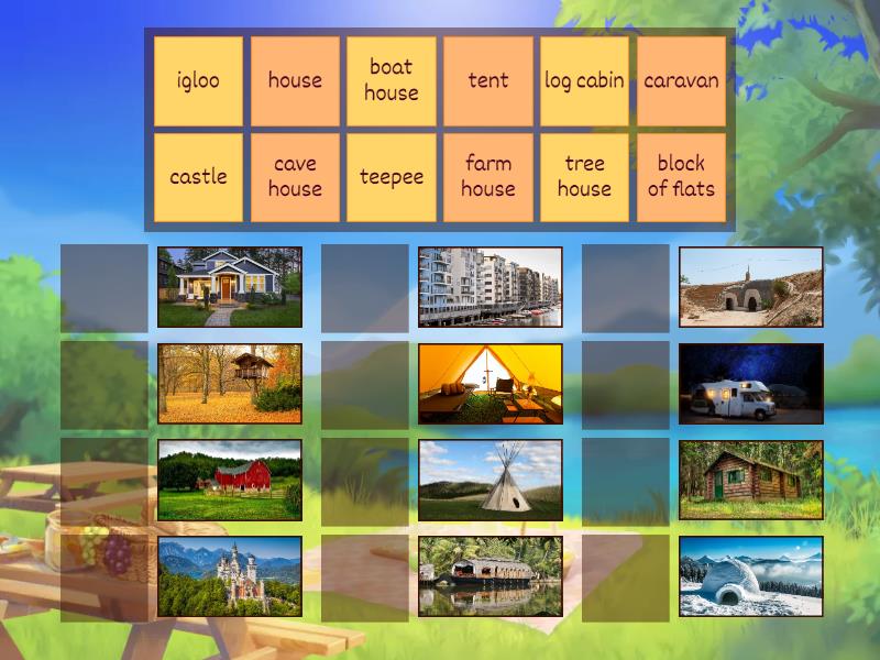Types of houses - Match up