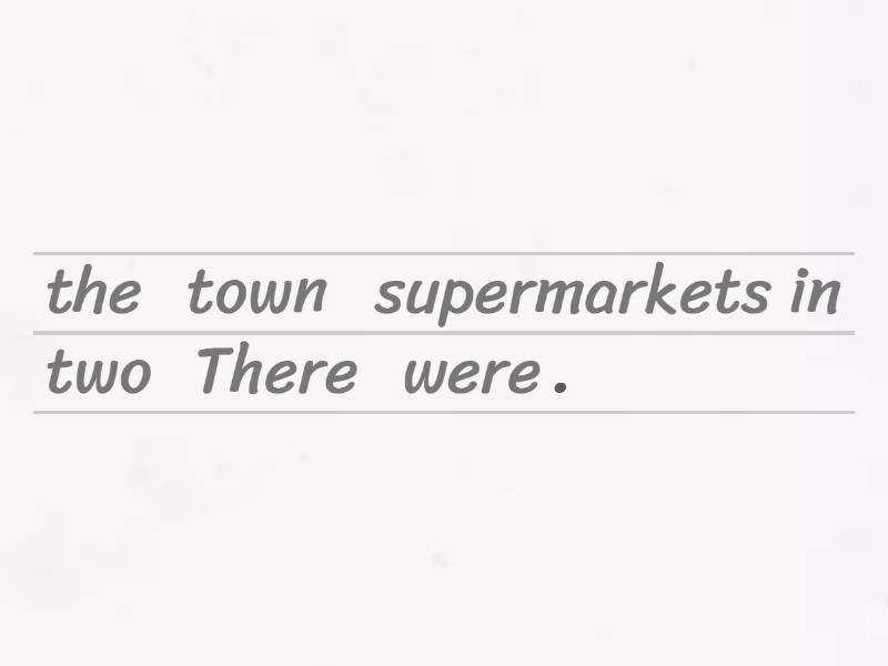 There is/there are/there was /there were - Unjumble