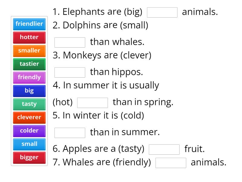 Spotlight 4 Comparative adjectives - Palabra perdida