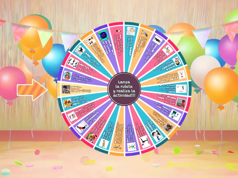 Challenge Roulette - Spin the wheel