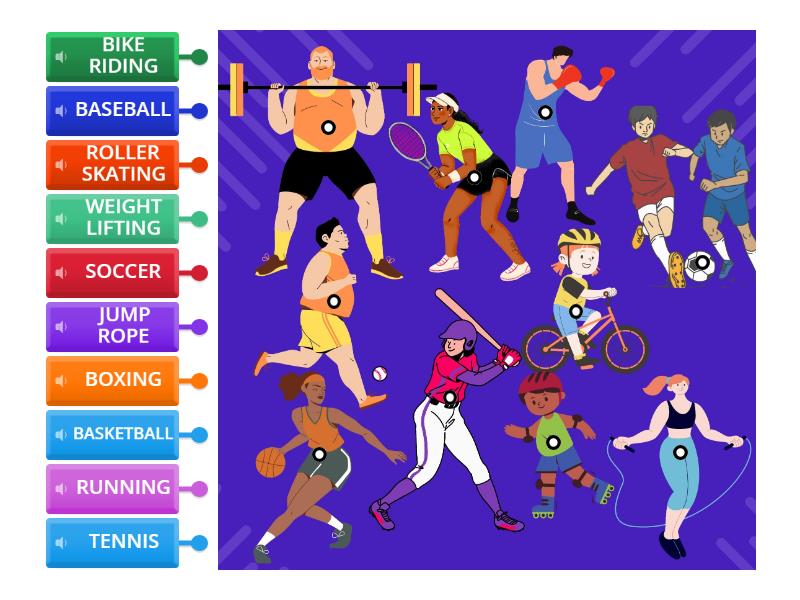 SPORTS - Labelled diagram