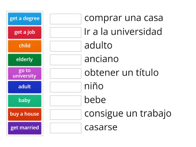 tema 5 inglés - Match up