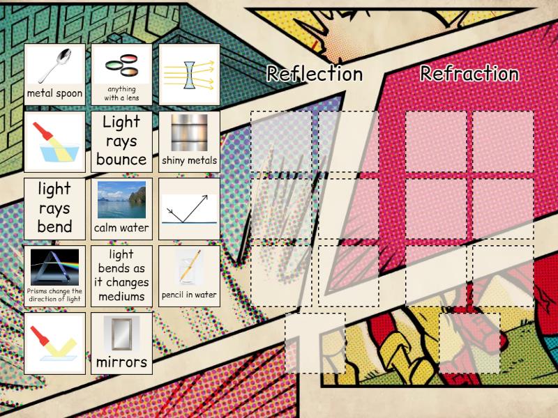 Reflection and Refraction Sort! - Group sort