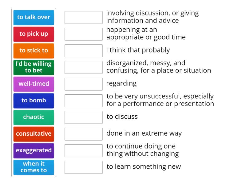 Levels of formality Part 2 - Match up