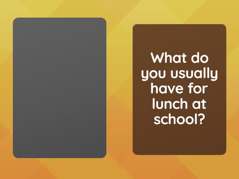 Speaking Task 2 Eating habits - Speaking cards