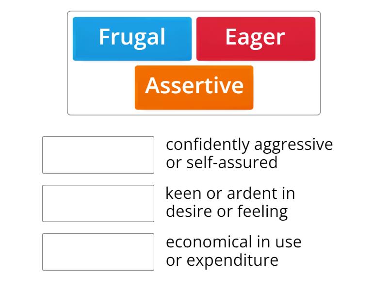 Vocabulary Assignment - Match up